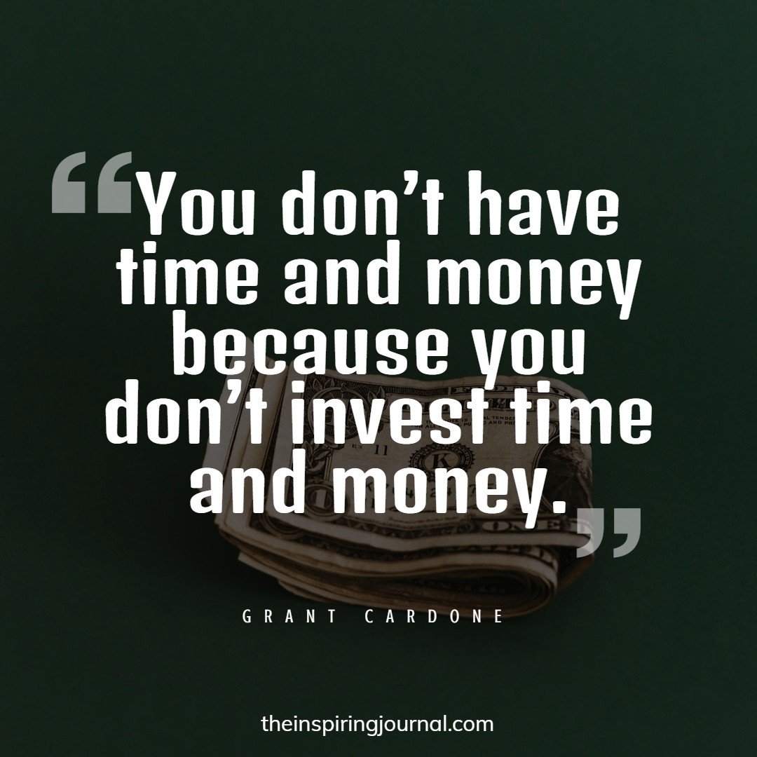 grant cardone quotes on money | The Inspiring Journal