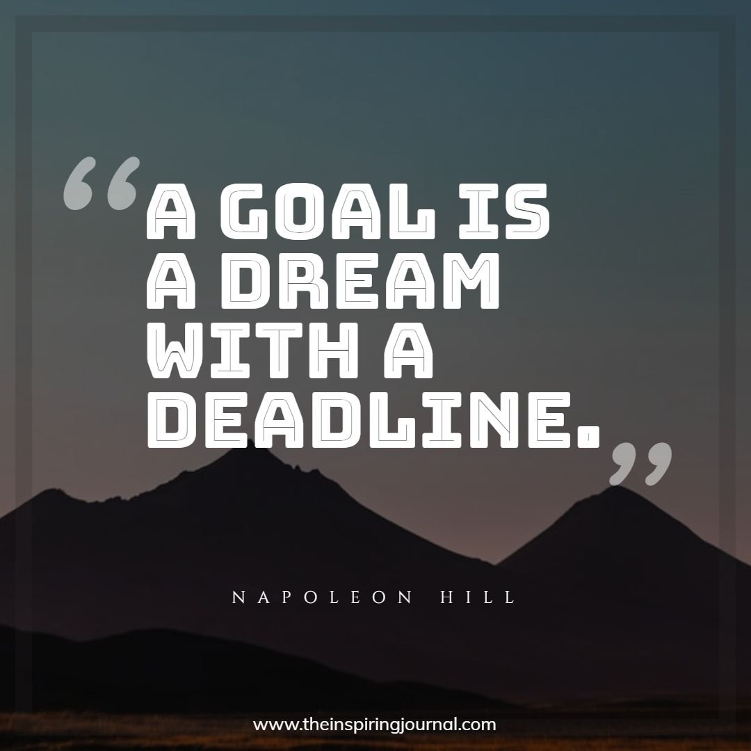 life goals quotes | The Inspiring Journal
